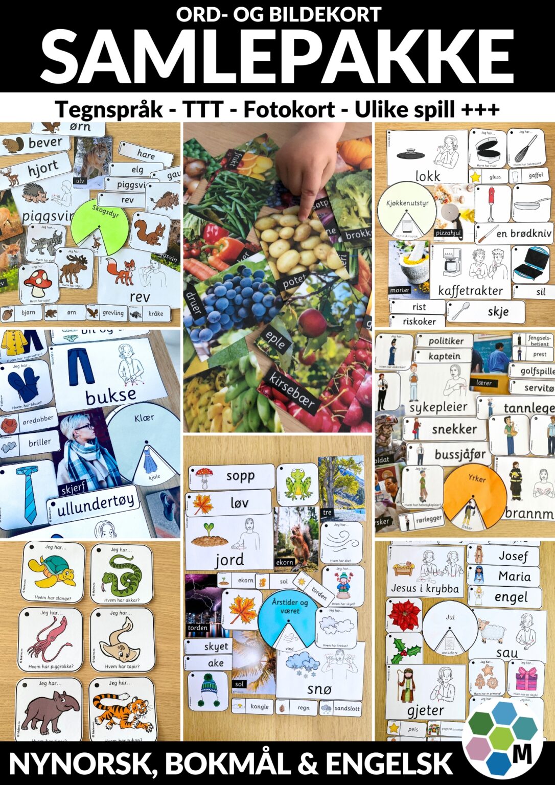 Ordkort og bildekort - brukstips og ideer. En gavepakke for TPO! - Idebank